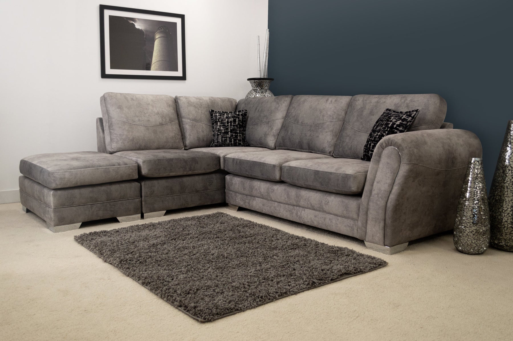 Lucca Corner Sofa RHF Chaise – Blackbridge Furnishings